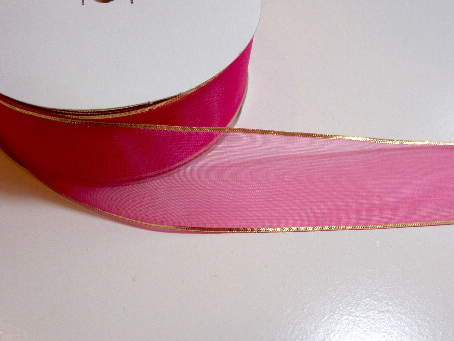 Sheer Pink Ribbon Shock Pink Organza Ribbon 1 1/2 Inches Wide - Etsy