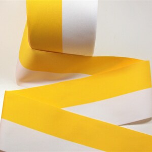 Extra Wide Ribbon Yellow and White Stripe Grosgrain Ribbon 4 - Etsy