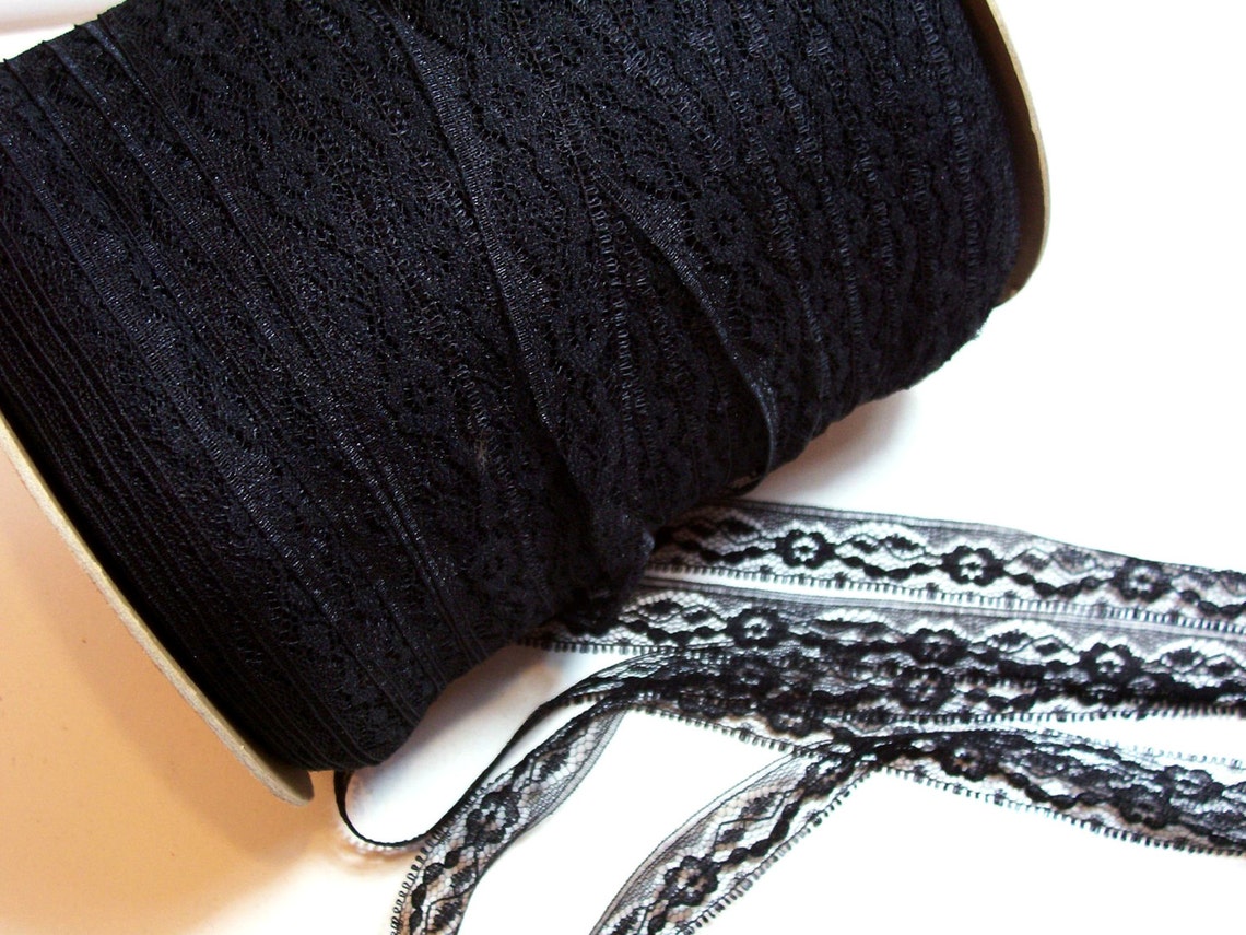 Black Lace, Black Lace Sewing Trim 3/4 Inch Wide X 9 Yards, Bin 54 - Etsy