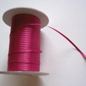 Burgundy Red Ribbon Double-sided Burgundy Satin Ribbon 1/8 - Etsy