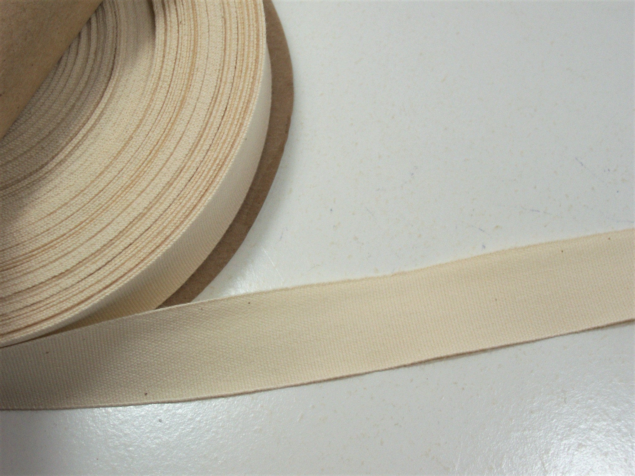 Beige Ribbon Natural Beige Twill Tape Ribbon 7/8 inch wide x | Etsy