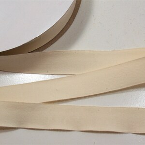 Beige Ribbon, Natural Beige Twill Tape Ribbon 7/8 Inch Wide X 10 Yards ...