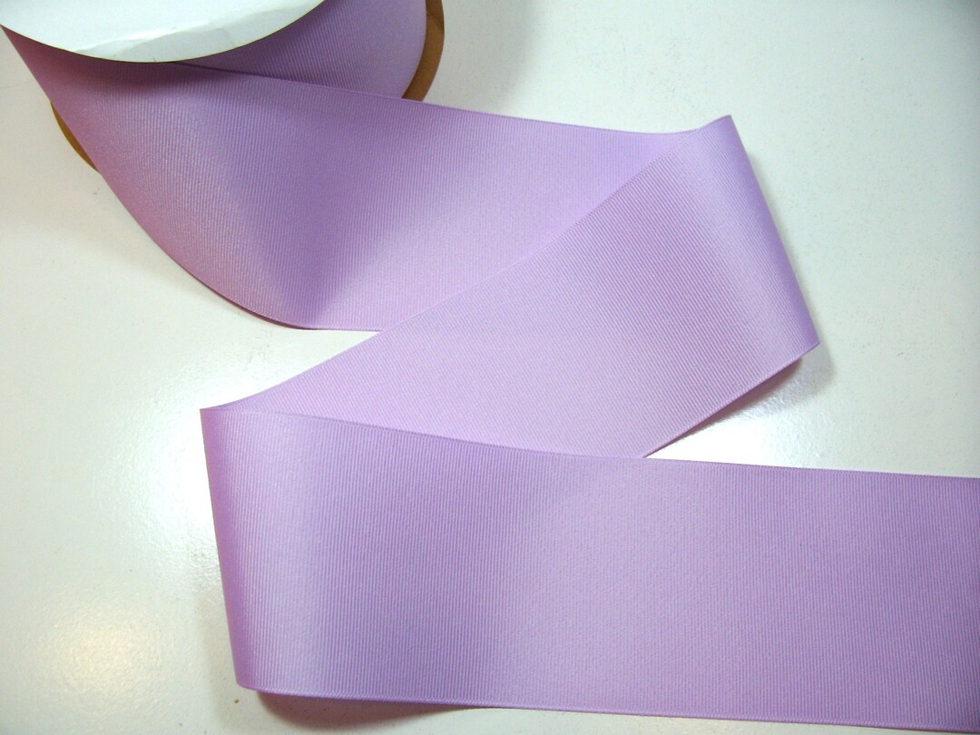 Wide Light Purple Ribbon, Schiff Lilac Purple Grosgrain Ribbon 3 Inches ...