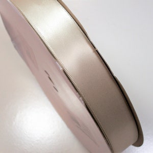 Beige Satin Ribbon Schiff Oatmeal Double-face Satin Ribbon - Etsy