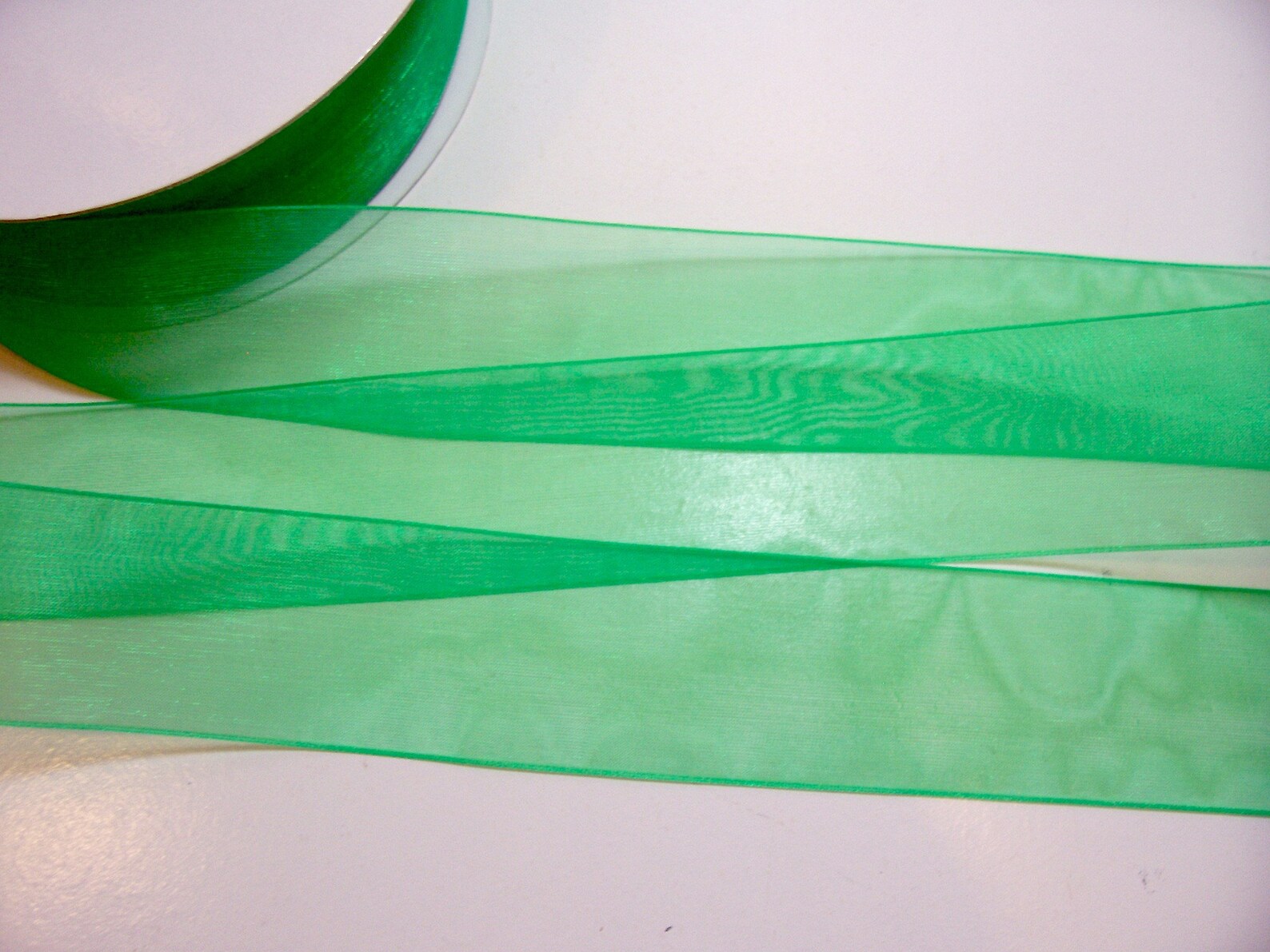 Sheer Green Ribbon Offray Emerald Green Organza Ribbon 1 1/2 | Etsy