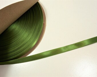 Green Satin Ribbon - Etsy