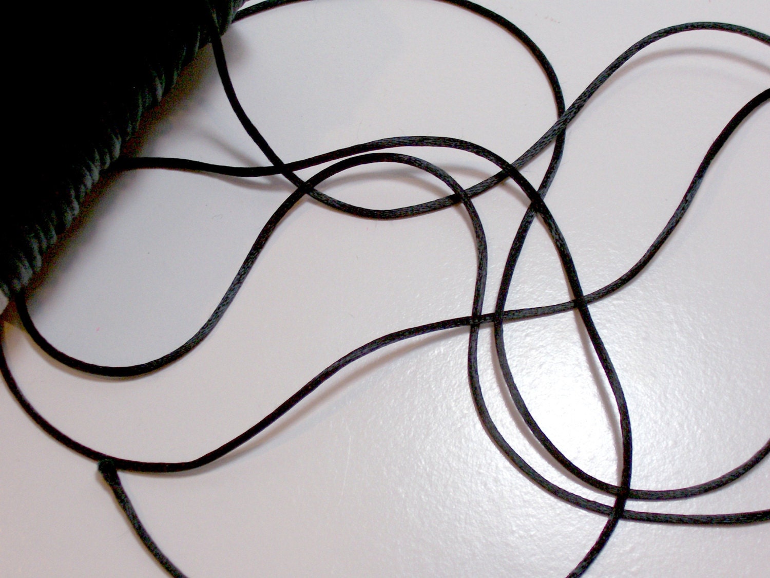 Black Cord Black Rat Tail Satin Cord Sewing Trim 1/8 Inch X - Etsy