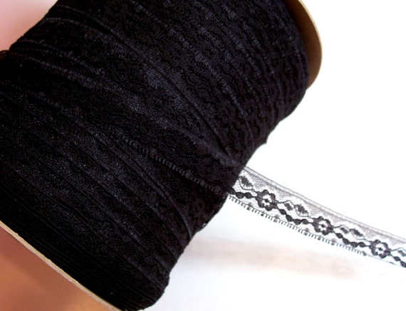 Black Lace Black Lace Sewing Trim 3/4 Inch Wide X 10 Yards - Etsy