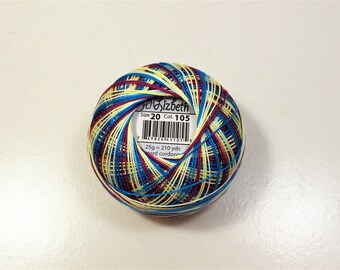 Variegated Tatting Thread, Lizbeth Cotton Crochet Thread, Spring Flower ...