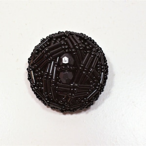 Black Button, Large Black Button X 1 Piece, La Mode Button, 1 5/8 Inch ...