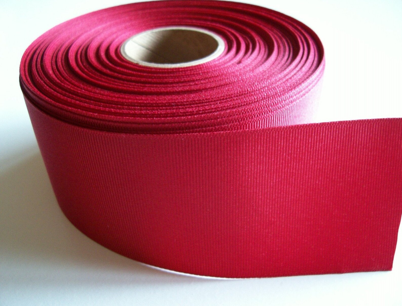 Wide Red Ribbon Light Burgundy Red Grosgrain Ribbon 2 1/4 - Etsy