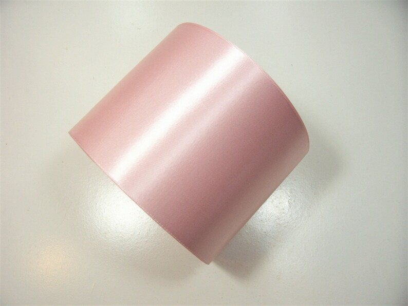 Wide Pink Ribbon Double-sided Pink Blush Satin Ribbon 4 - Etsy
