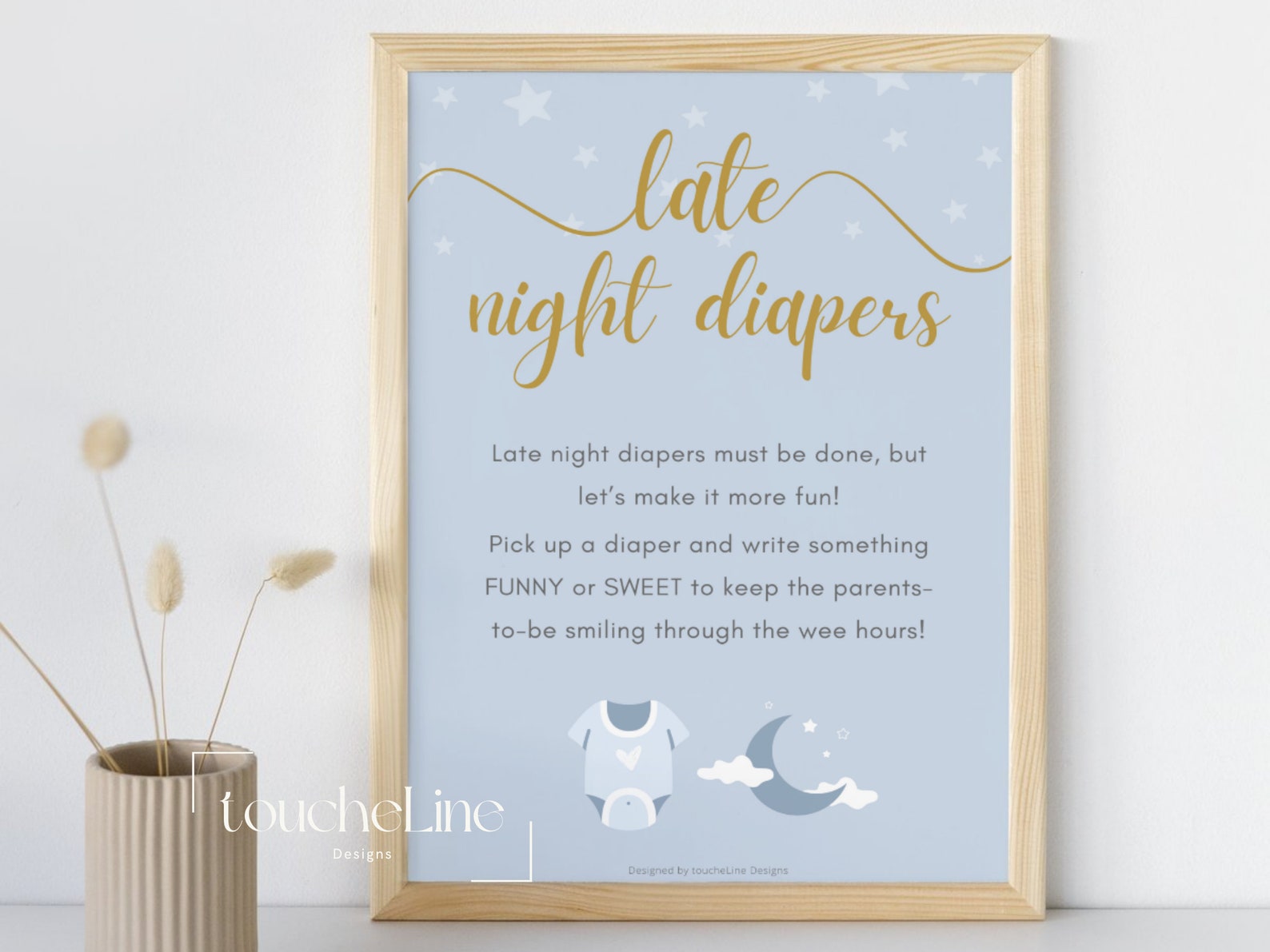 Blue Late Night Diapers / Diaper Messages / Diaper Thoughts Write on ...