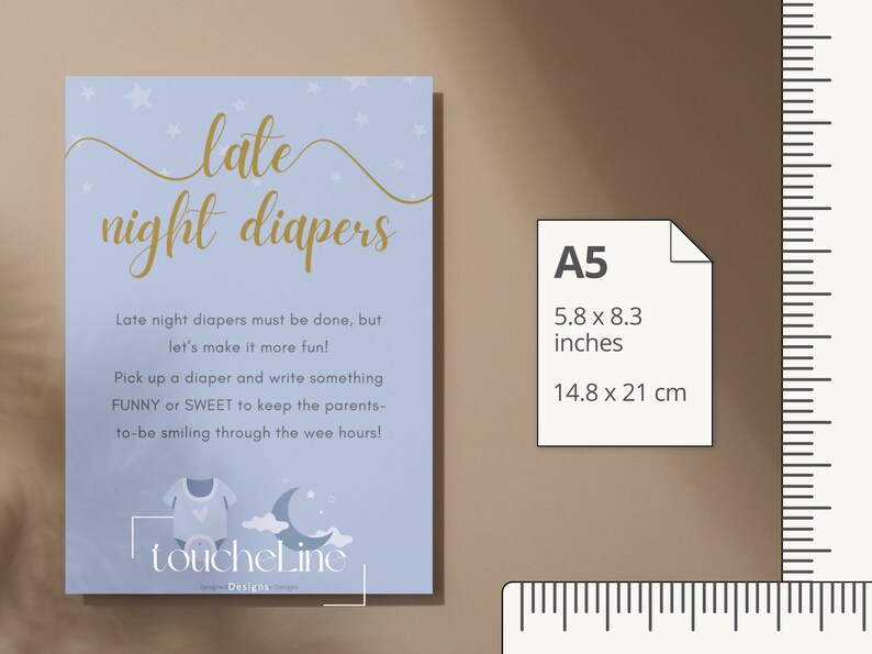 Blue Late Night Diapers / Diaper Messages / Diaper Thoughts Write on ...