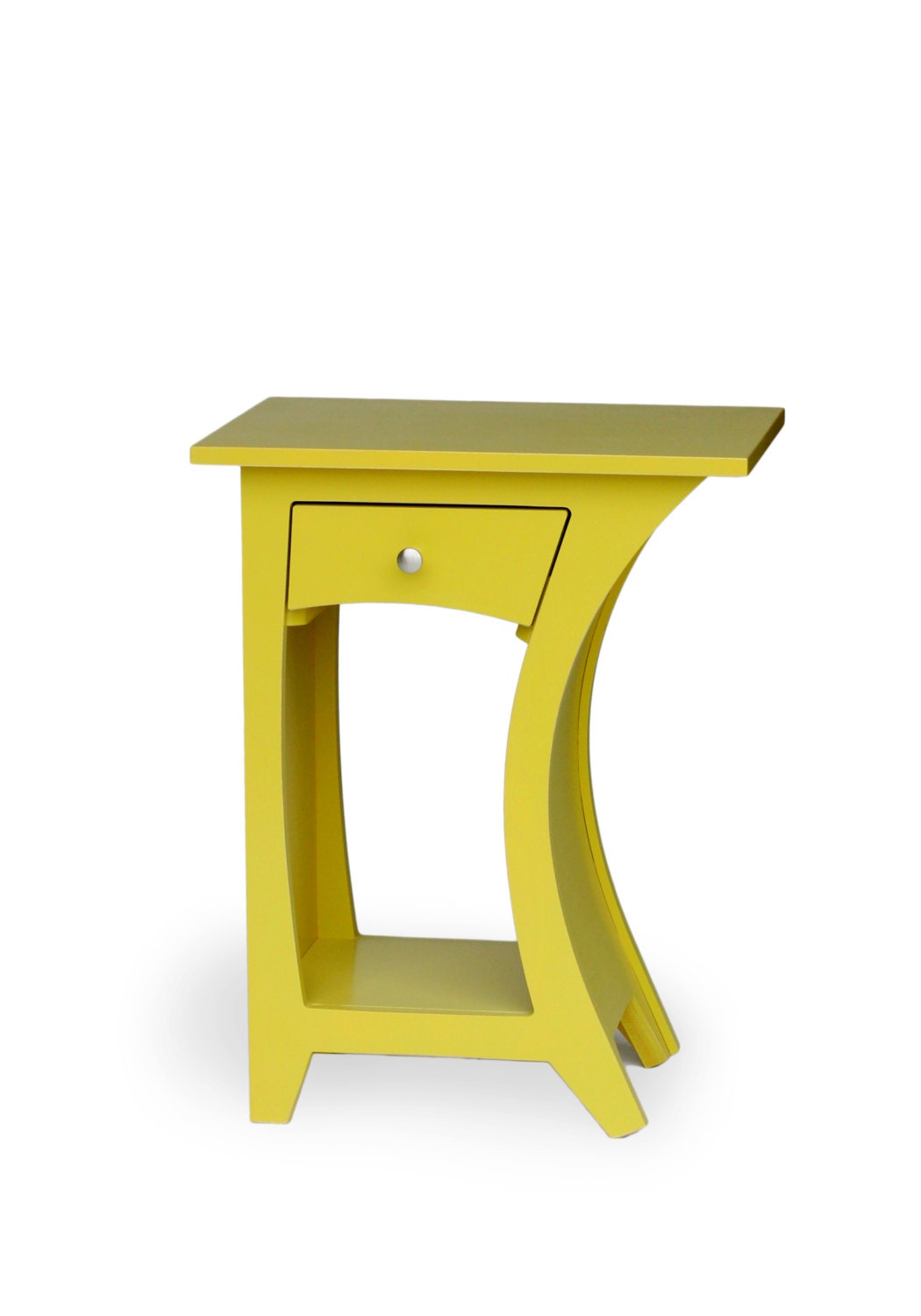 Chartreuse Side Table Reversible with Drawer | Etsy