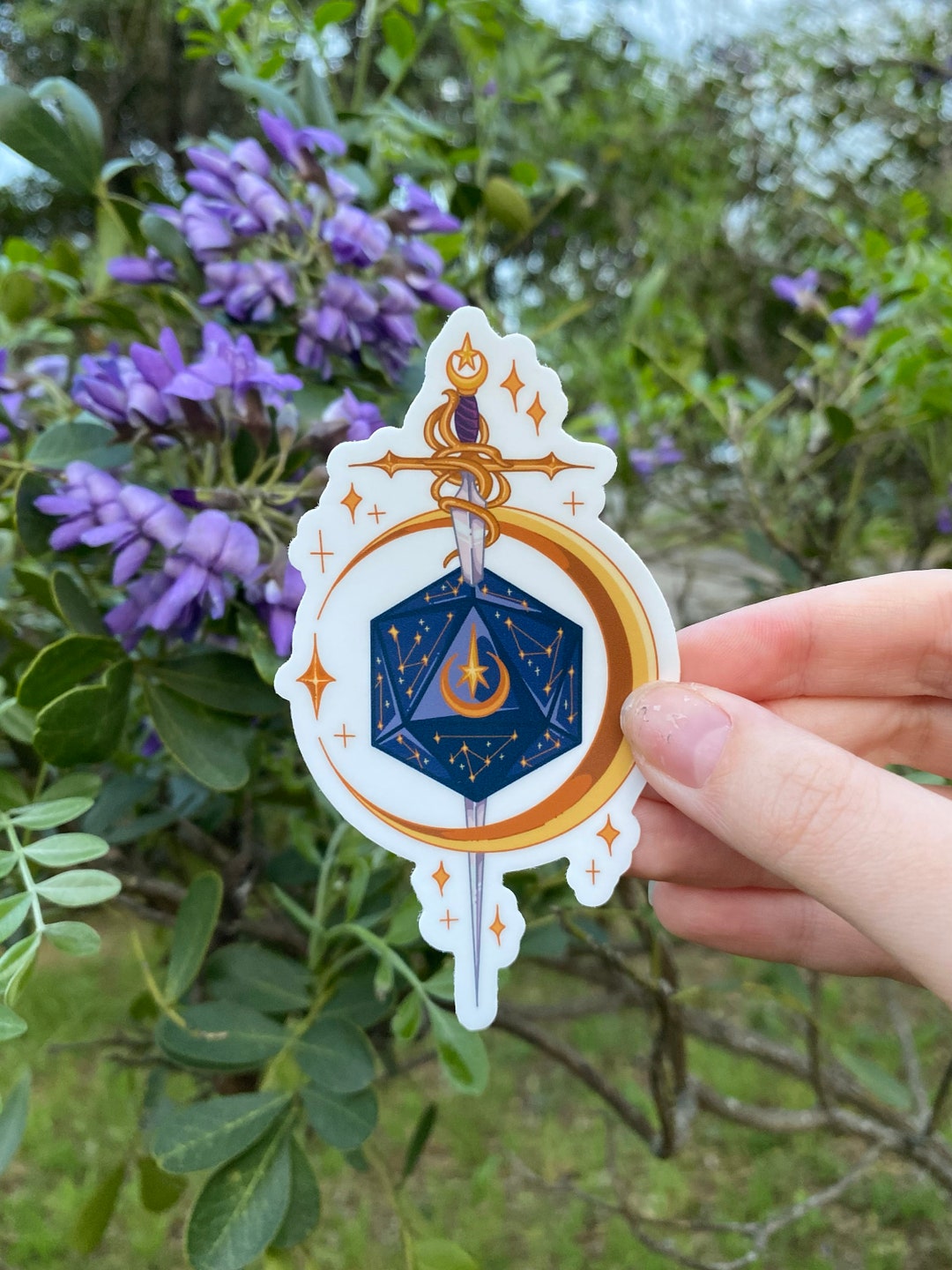 Celestial D20 Sticker | Dungeons and Dragons Sticker | D&D | Tabletop ...