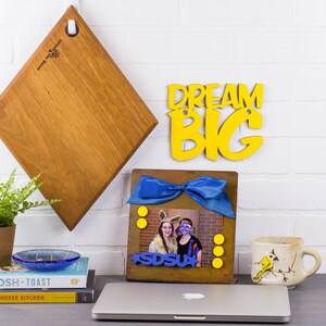Dream Big Carved Wood Wall Art Sign, Positive Quotes Mindfulness Gift ...