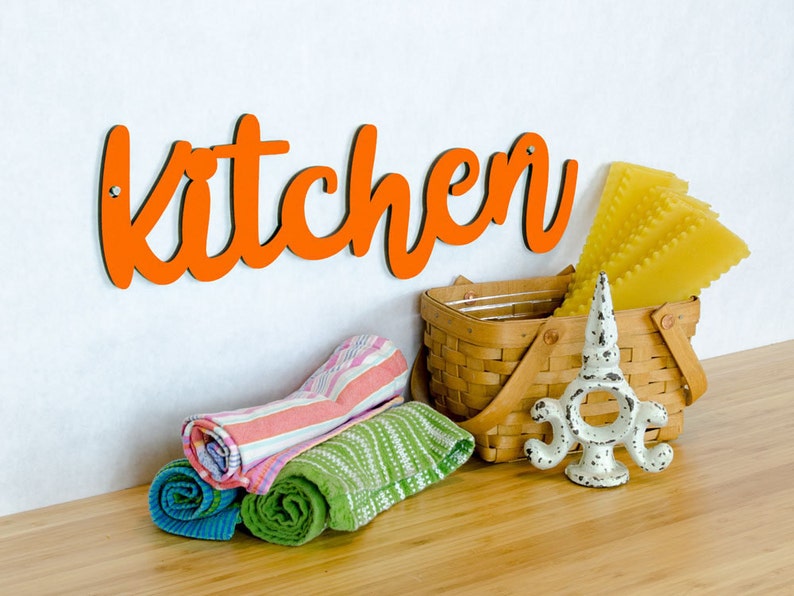 Wood Kitchen Sign Sign That Says Kitchen Kitchen Decor Sign | Etsy