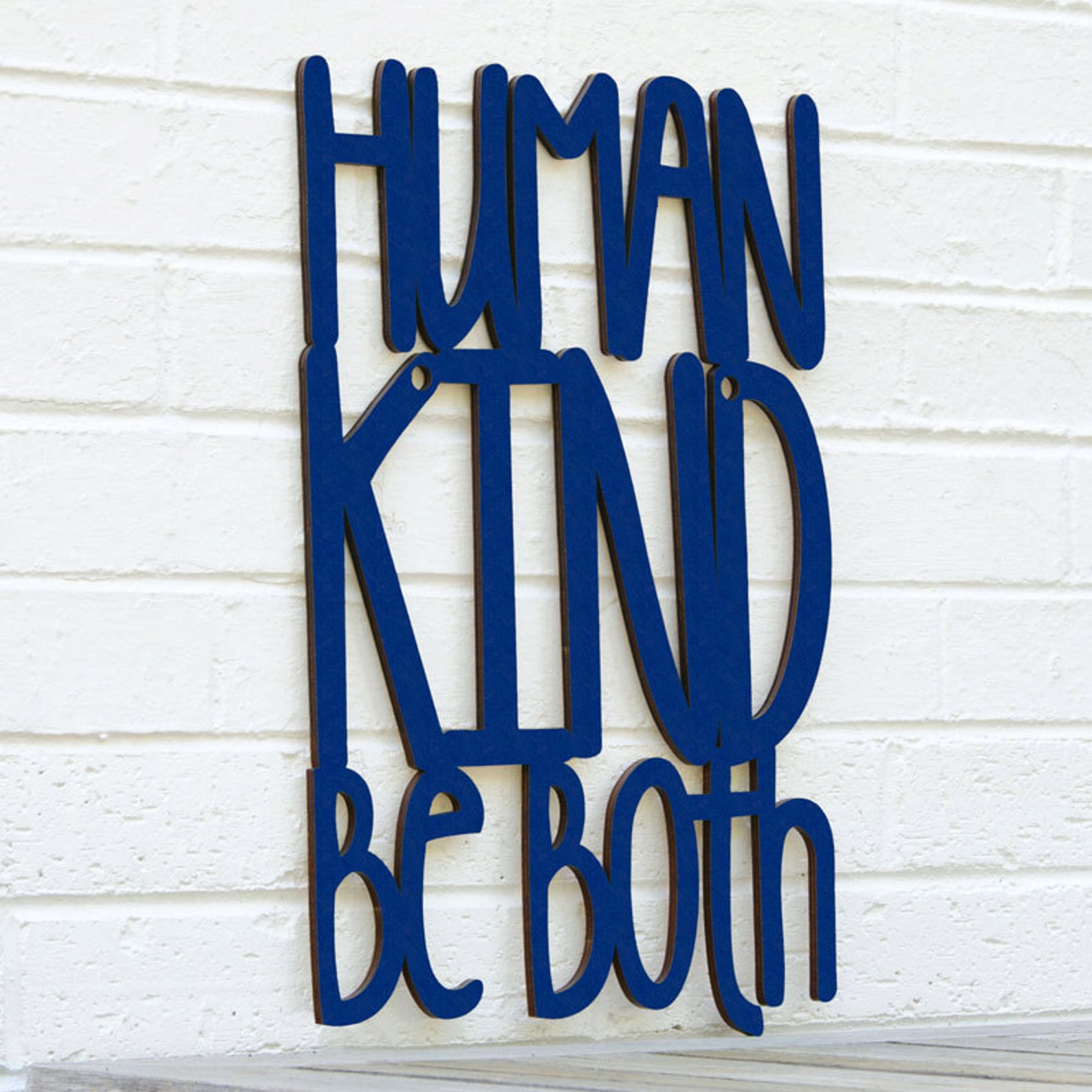 Be a Good Human Inspirational Wall Art Wood Human Kind Be | Etsy