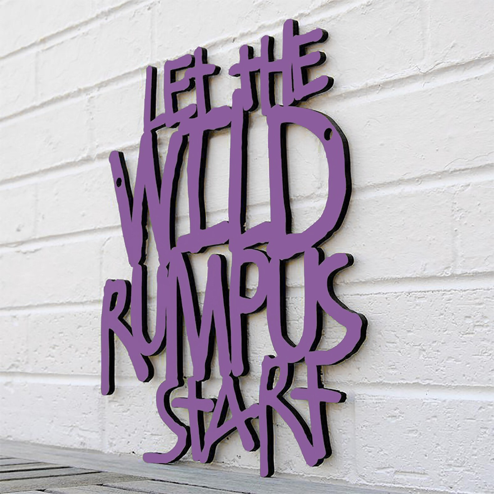 Let the Wild Rumpus Start Wood Wall Art Where the Wild Things - Etsy