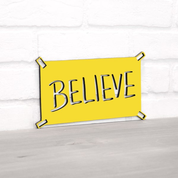 Believe Sign - Etsy