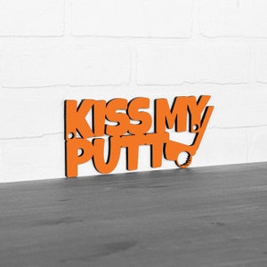 Kiss My Putt Carved Wood Wall Art Golf Gifts for Men Wood | Etsy