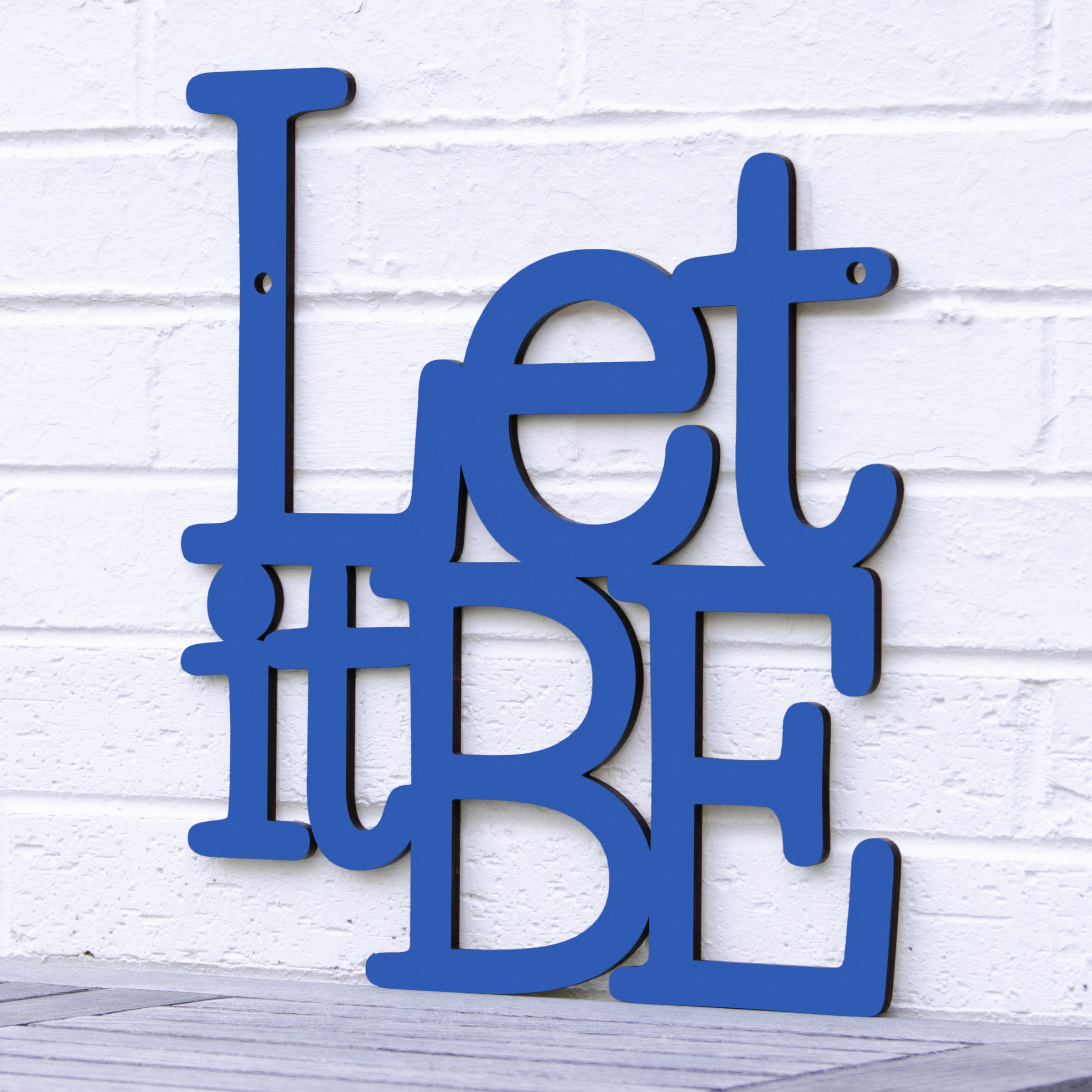 Let It Be Carved Wood Wall Art Sign Beatles Music Lyrics Wall | Etsy
