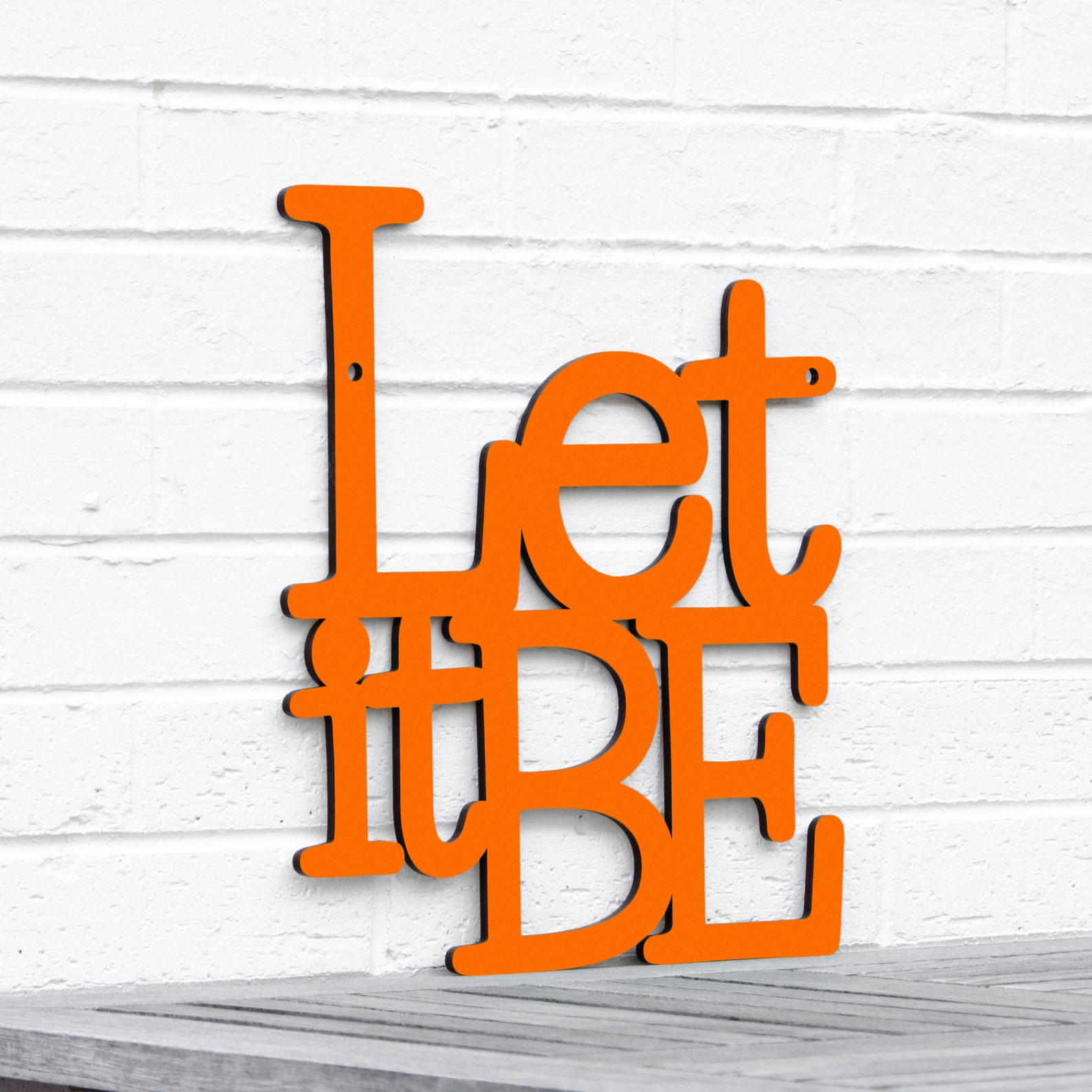 Let It Be Carved Wood Wall Art Sign Beatles Music Lyrics Wall | Etsy