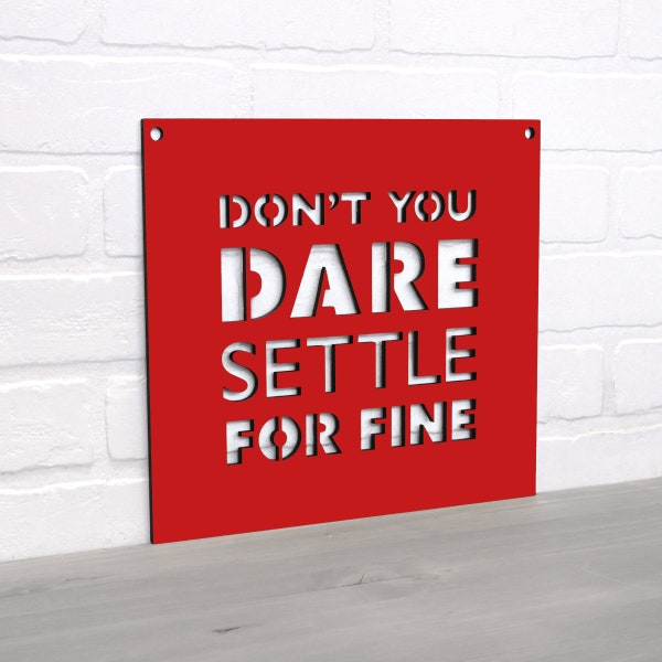 Never Settle - Etsy