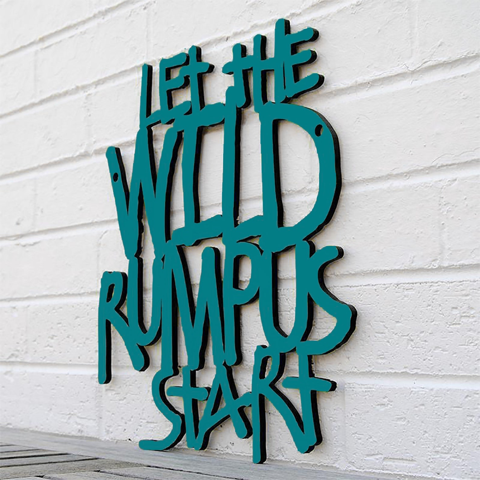 Let the Wild Rumpus Start Wood Wall Art Where the Wild Things - Etsy