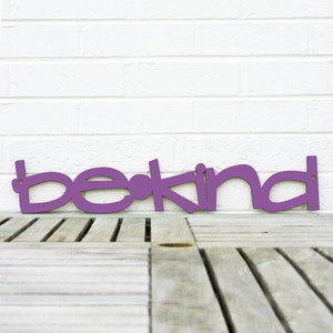 Be Kind Carved Wood Wall Art, Inspirational Wood Quote Teacher Sign ...