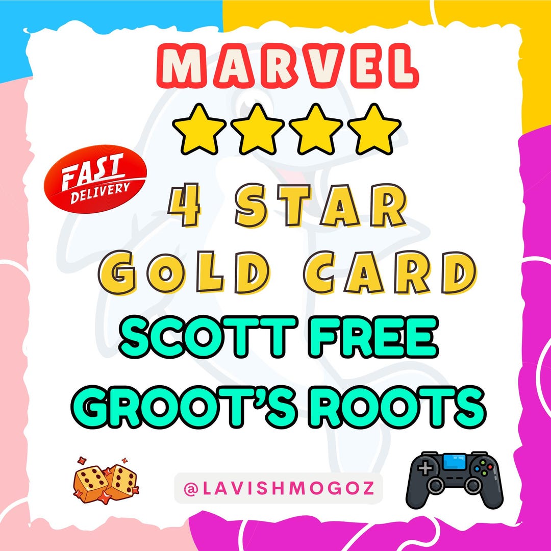 Mogo 4 Star Golden Sticker 1 Piece Scott Free Set 11 or Groot Roots Set 15 - Etsy