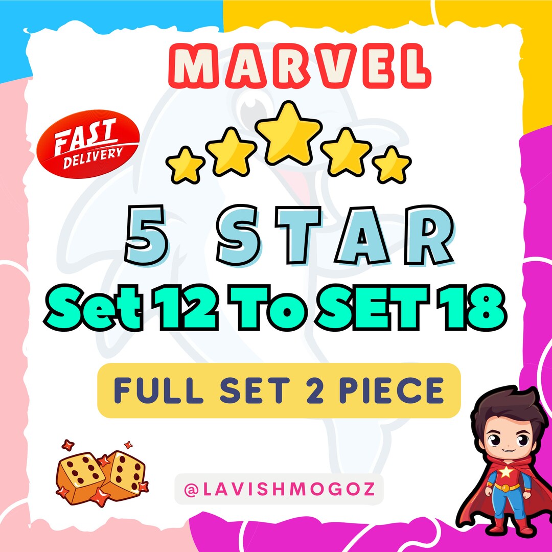 Mogo 5 Star Sticker 2 Piece Set 12 to 18 - Etsy