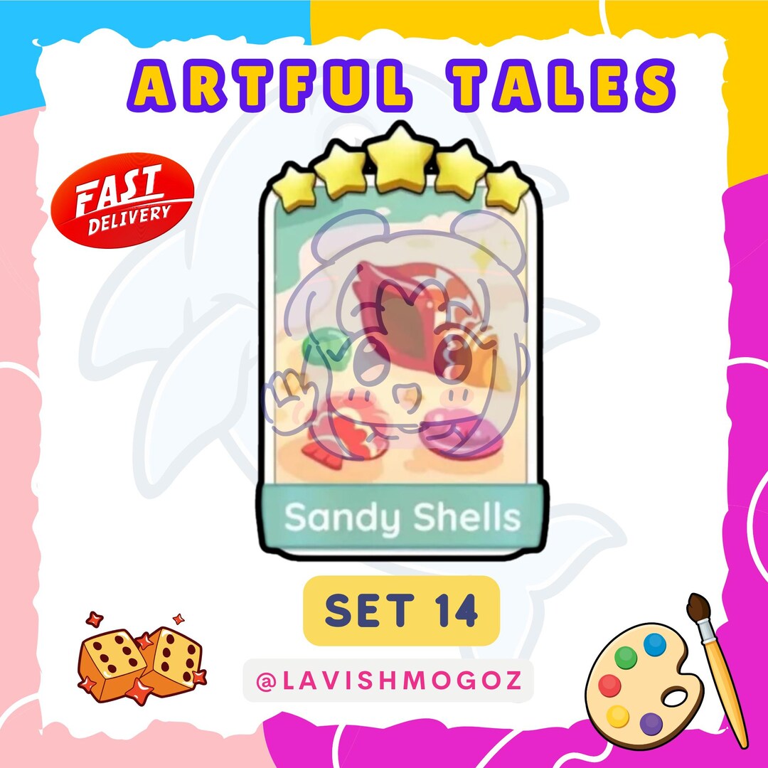 Sandy Shells 5 Star Set 14 - Etsy