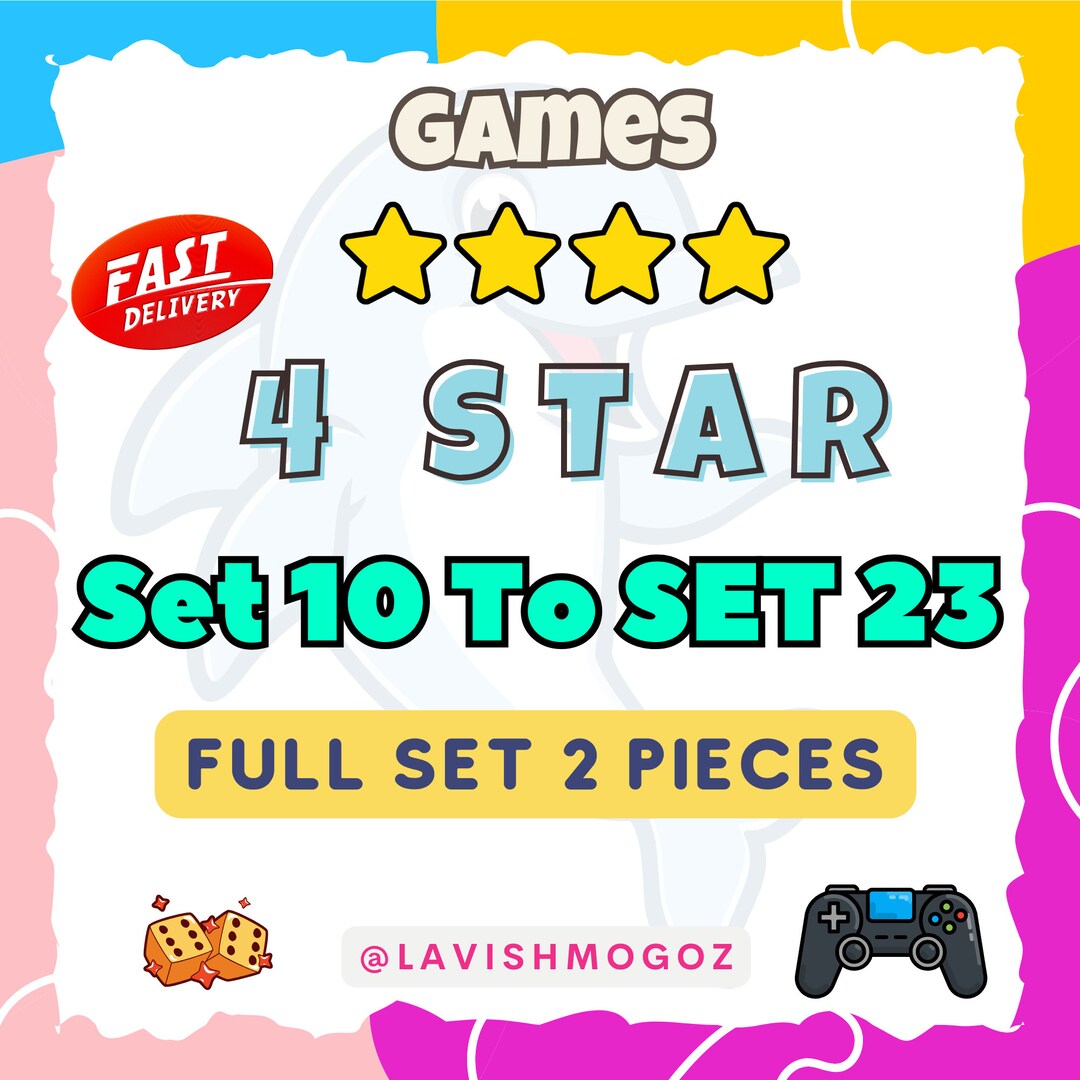 Mogo 4 Star Sticker 2 Piece Set 10-23 - Etsy