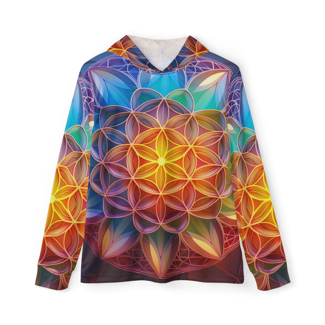 Flower of Life Hoodie | Sacred Geometry Festival Activewear - Etsy