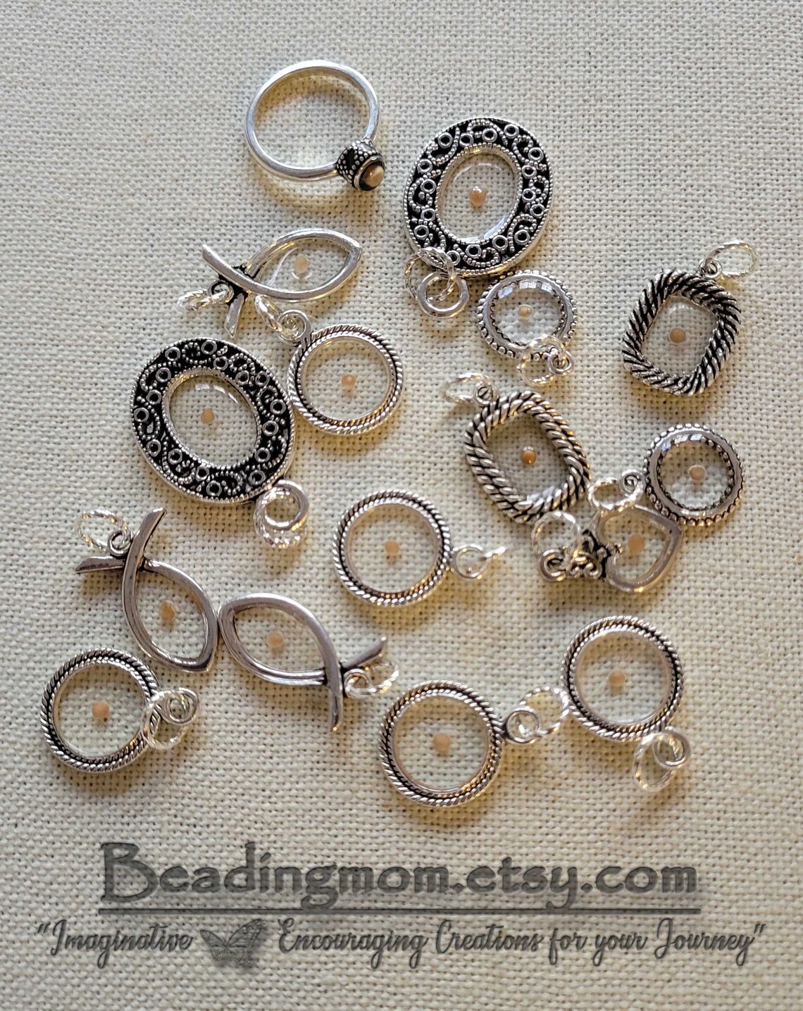 Curvy Heart Mustard Seed Charm REAL Mustard Seed Jewelry - Etsy