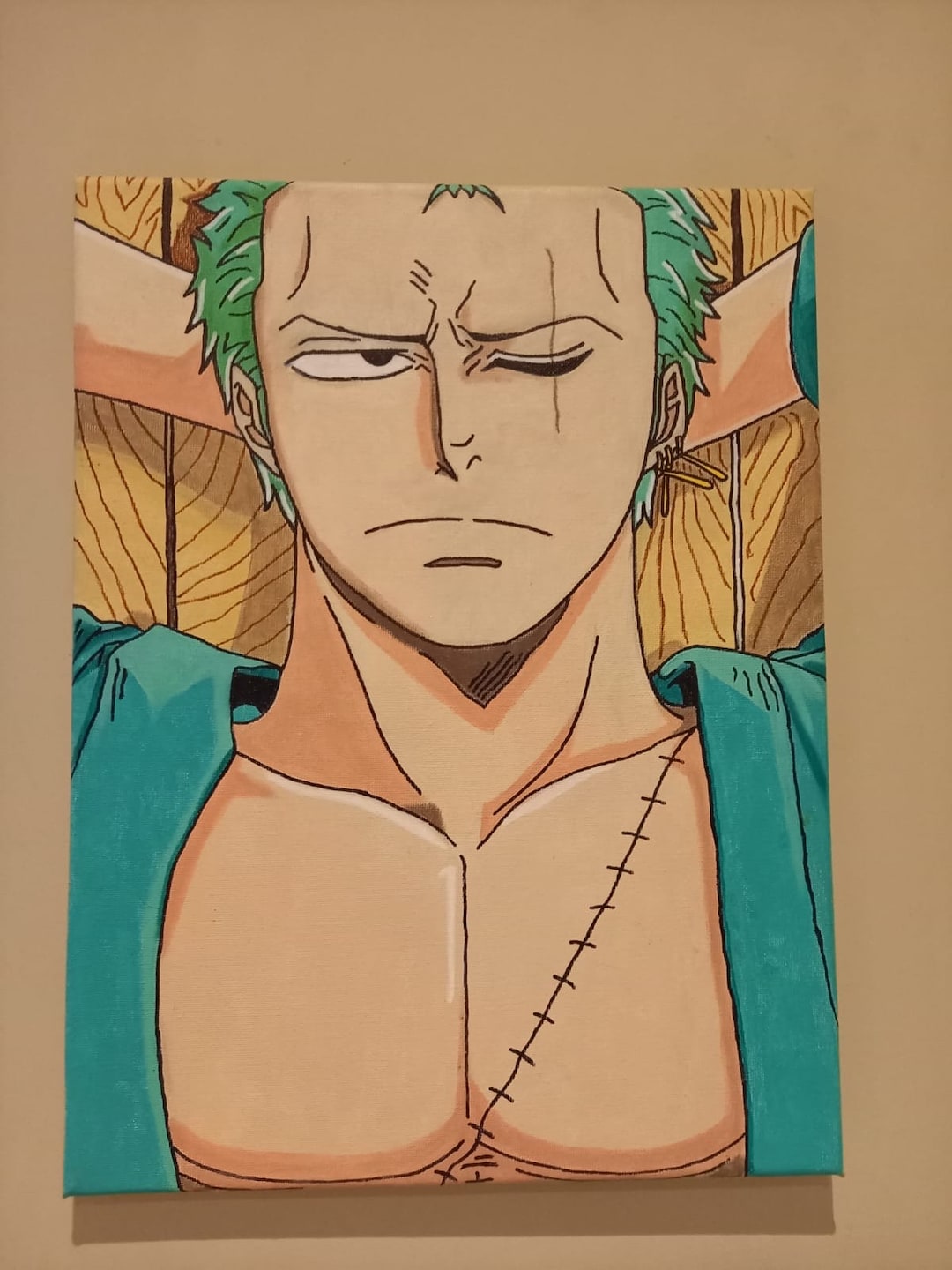 Roronoa Zoro New Canvas Painting | One Piece Character | Size A3 (30 X ...