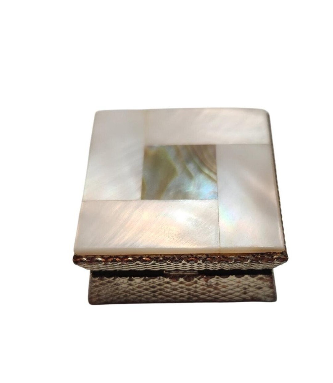 Vintage Mother of Pearl Pill Box - Etsy