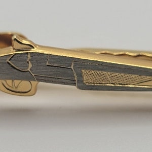 Vintage Gold and Silver Tone Rifle Gun Tie Clip - Etsy