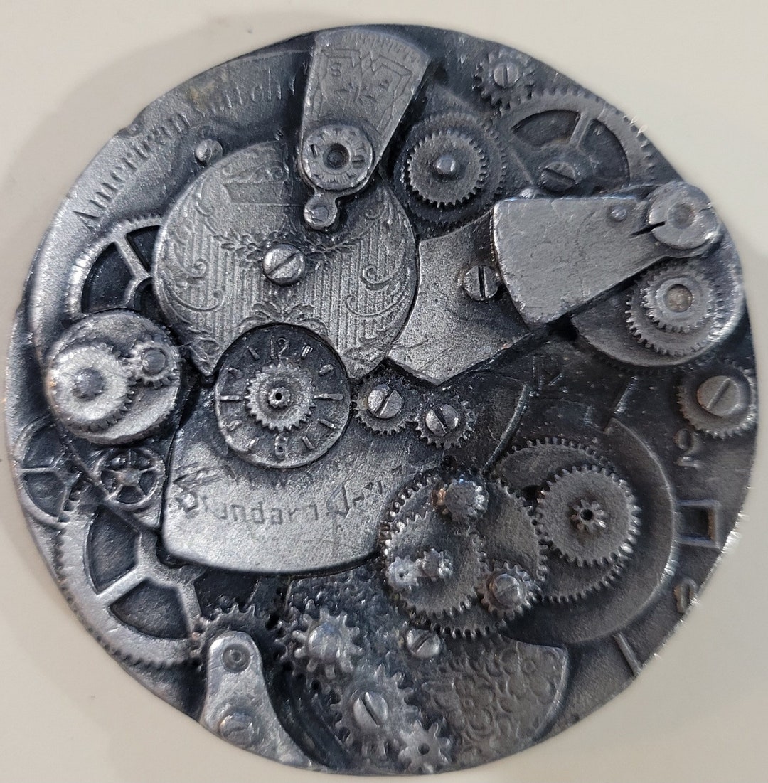 Vintage Clock Works/gears Metal Belt Buckle - Etsy