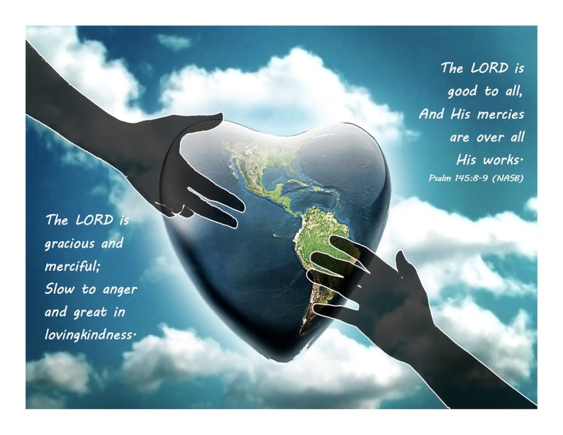 Psalm 145:8-9 - Etsy