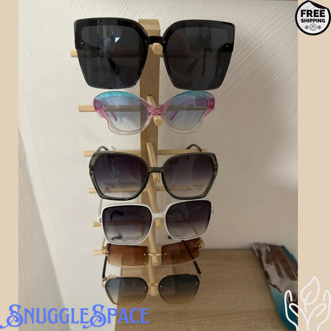 Multi-layer Wood Sunglass Display Rack | Eyeglasses Show Stand ...