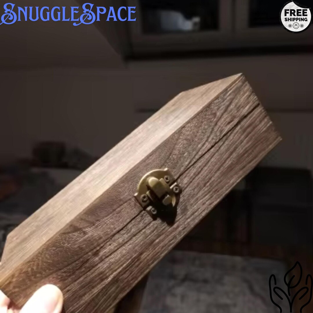 Rectangular Wooden Storage Box | Retro Jewelry Box | Desktop Organizer ...