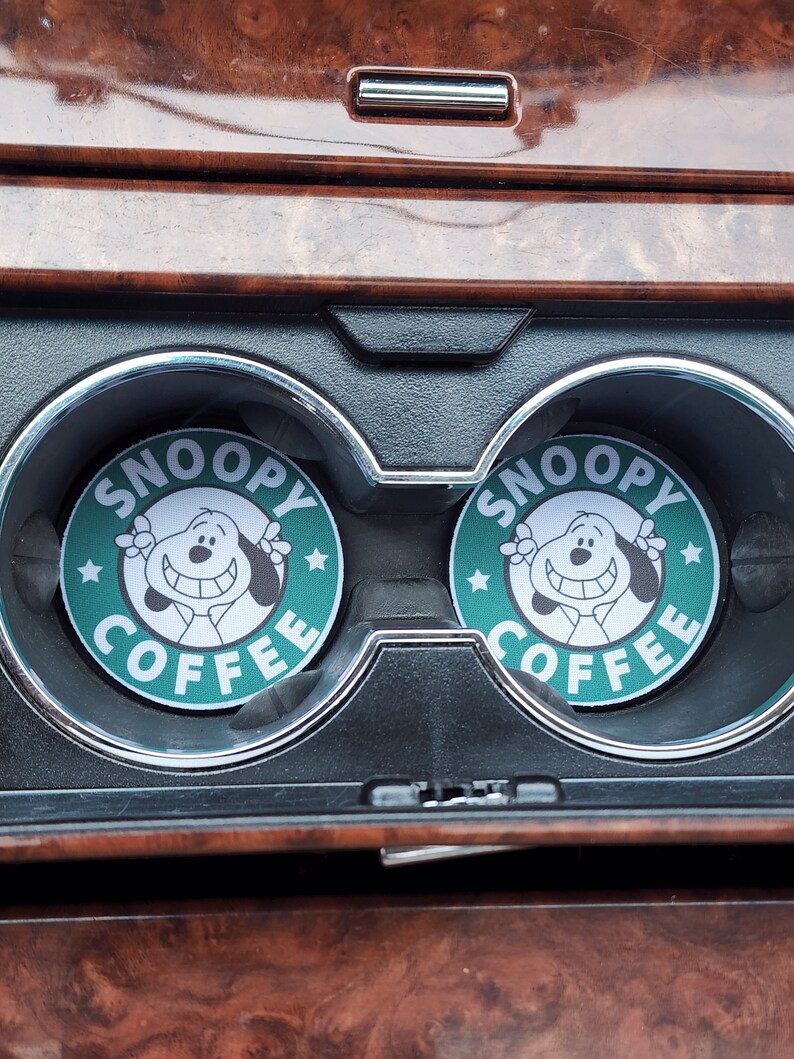 Snoopy, Snoopy Coffee, Car Accessories, Car Decor, Car Coasters,coaster ...