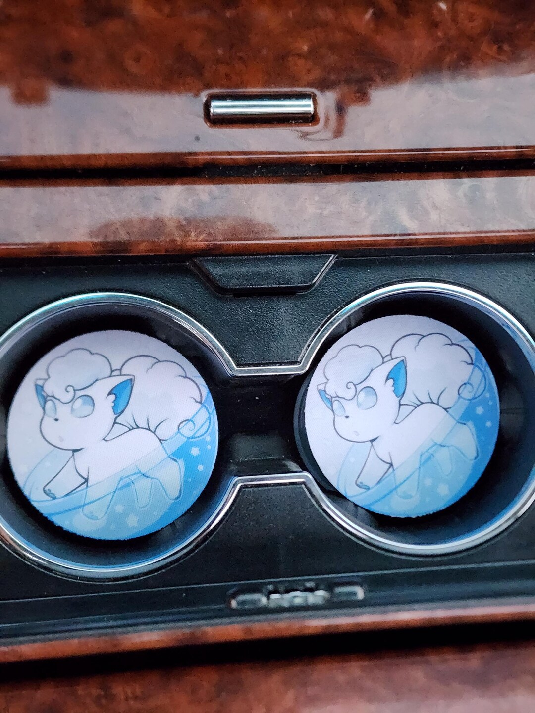 Pokemon,vulpix,alolan,vehicle Coasters,,car Accessories,car Decor,car ...