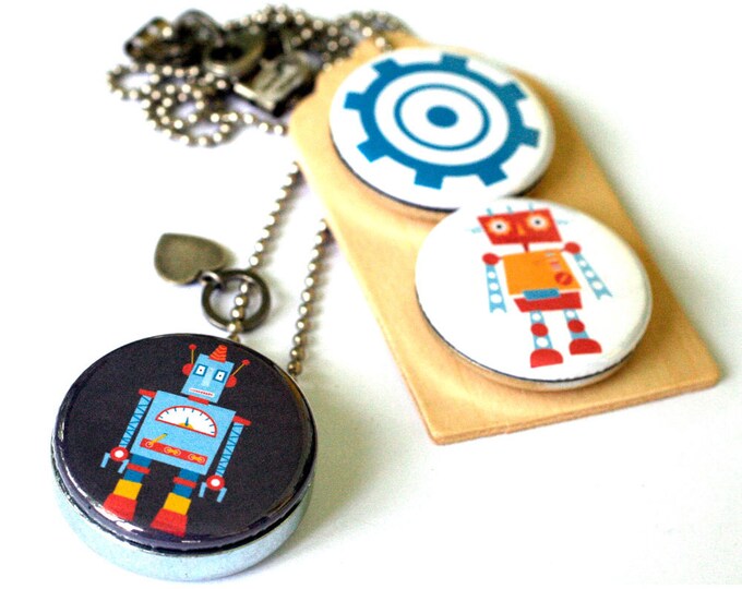 Magnetic Locket Necklaces. Recycled. Handmade in NJ. by polarity