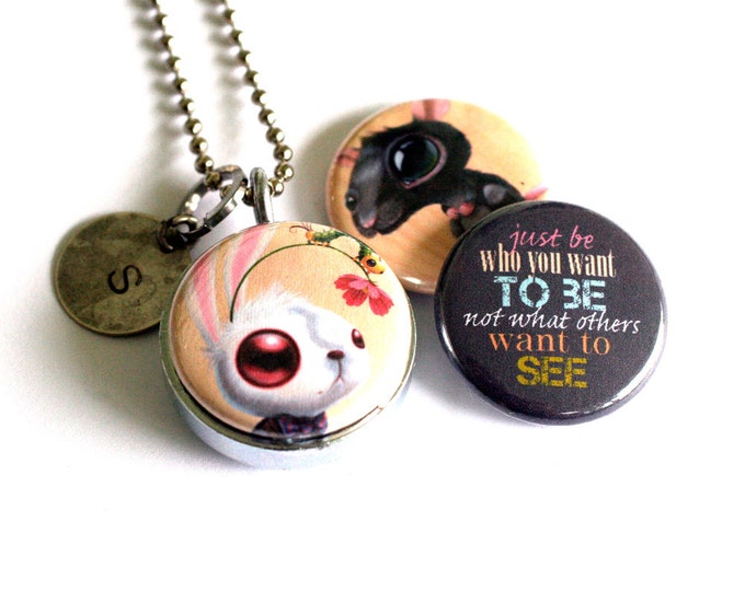 Magnetic Locket Necklaces. Recycled. Handmade in NJ. by polarity