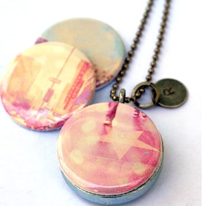 Hollywood Locket Necklace, Actress Gift, Star Walk of Fame, Los Angeles ...