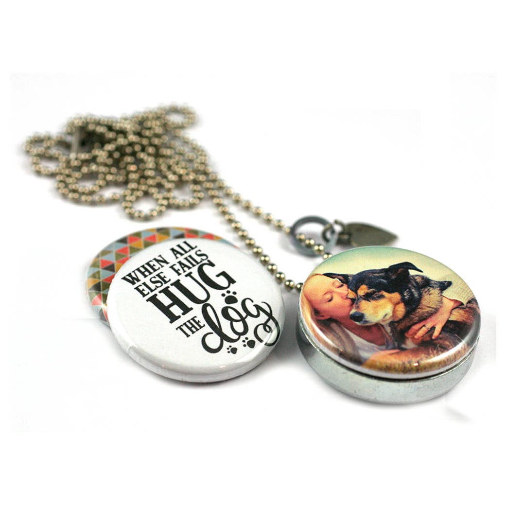 Dog Lover Gift • Your DOG Locket Necklace • ANY Dog's Picture ...